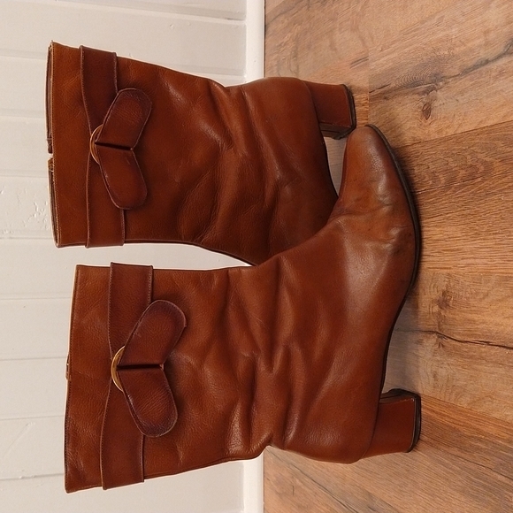 Joyce California | Shoes | Vintage 7s Leather Joyce California 2 Heeled ...